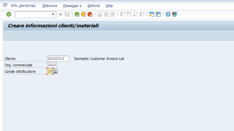Informazioni cliente - materiale: le transazioni SAP VD51 VD52 VD53 ...