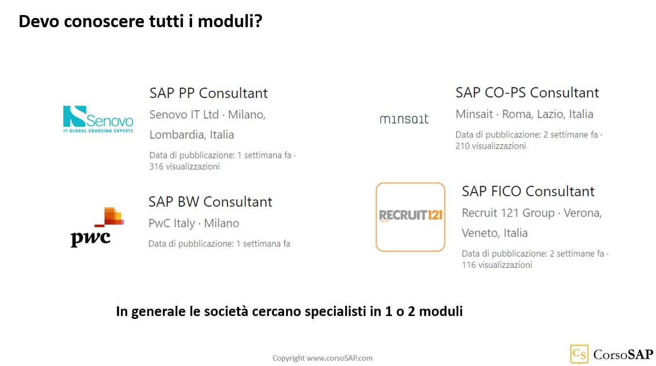 Lavorare con SAP: cosa cercano le aziende? Quali moduli studiare ...
