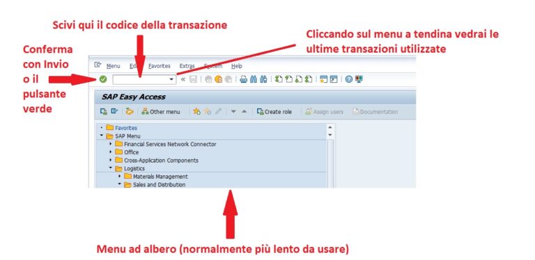 Le transazioni (transaction codes o T-codes) in SAP - CorsoSAP