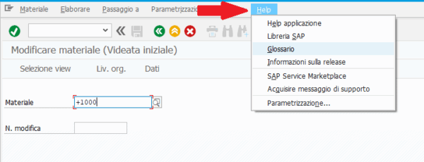 Chiedere aiuto a SAP: i comandi di Help ed i tasti F1 ed F4 - CorsoSAP