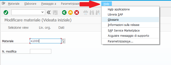 Chiedere aiuto a SAP: i comandi di Help ed i tasti F1 ed F4 - CorsoSAP