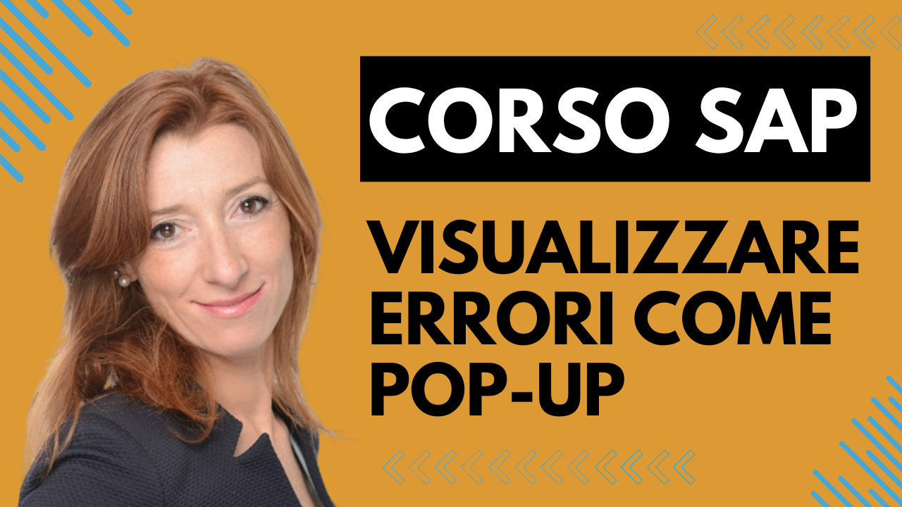 Video lezione gratis: come visualizzare i messaggi di errore SAP come ...